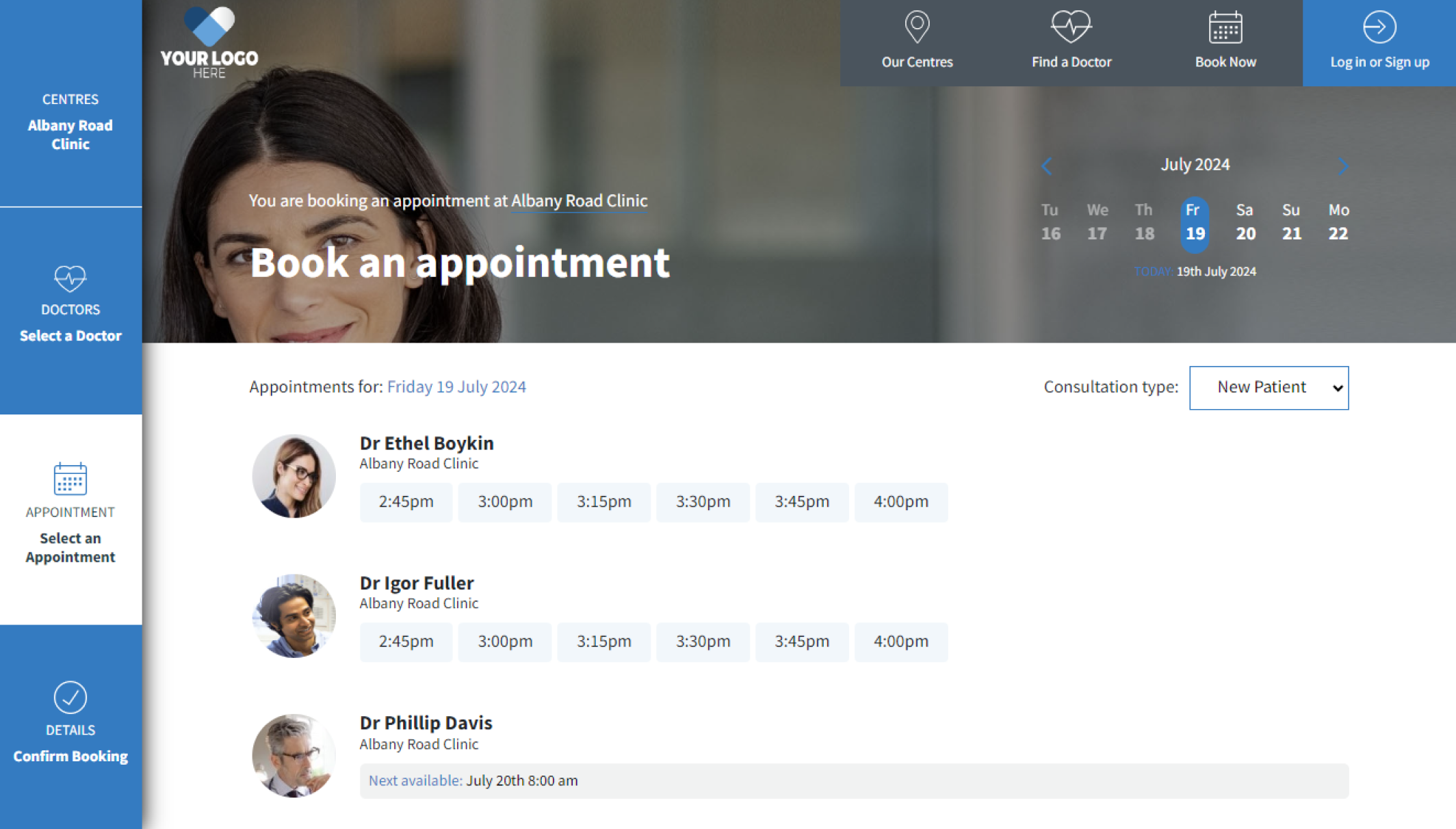 Medical Booking Software